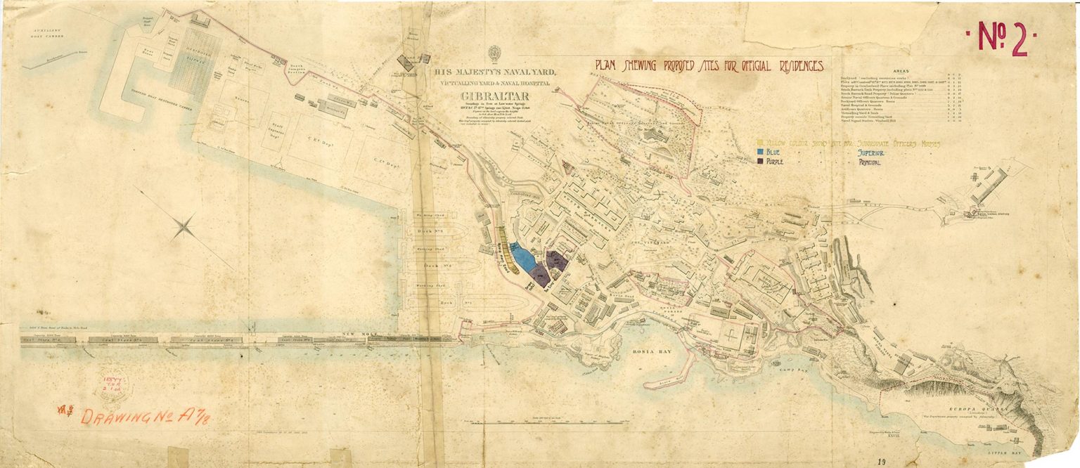 Map 5 1902 HM Naval Base Plans – The Gibraltar Garrison Library